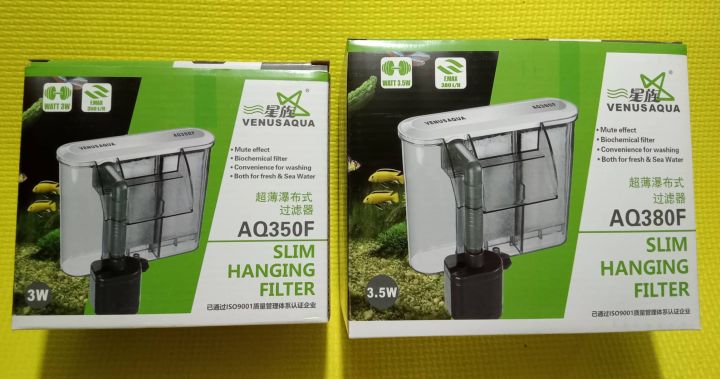 Slim Hanging Filter VENUS AQUA (AQ350F) / (AQ380F) Submersible Pump ...