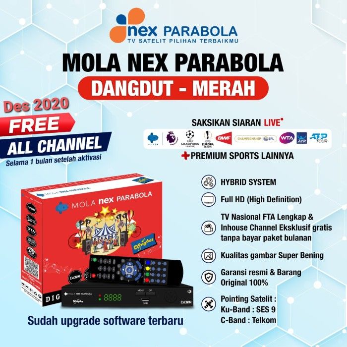 Nex parabola merah | Lazada Indonesia