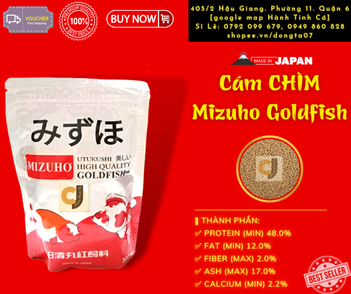 [chiết lẻ 50gr] MIZUHO GOLDFISH BABY FOOD - Thức Ăn cho cá vàng, ranchu ...