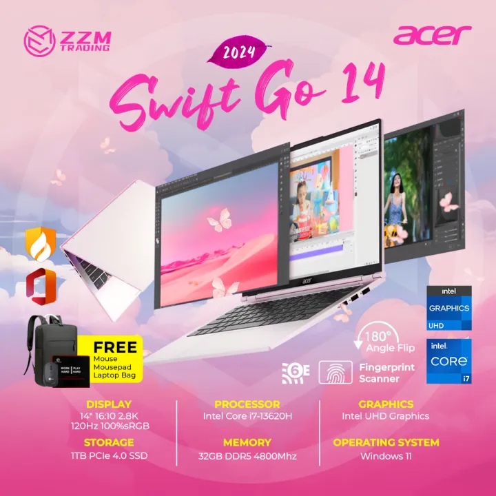 Acer Swift Go 14 2024 i5-13420H/i7-13620H Integrated Graphics 14 ...