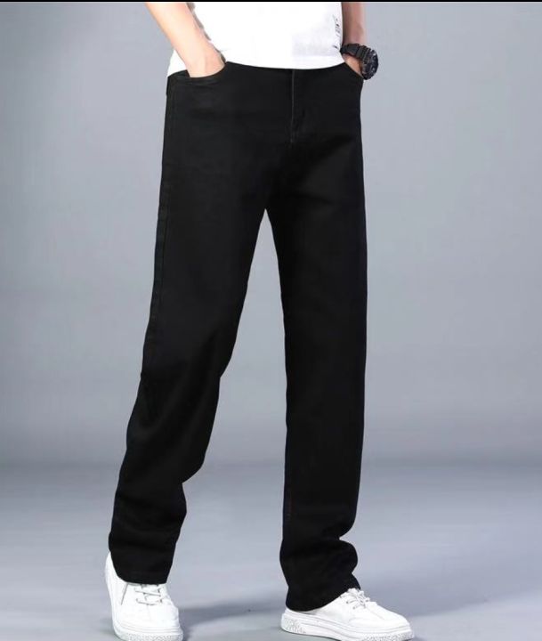 2353 STRAIGHT CUT DENIM BLACK PANTS FOR MEN HIGH QUALITY PANTS | Lazada PH