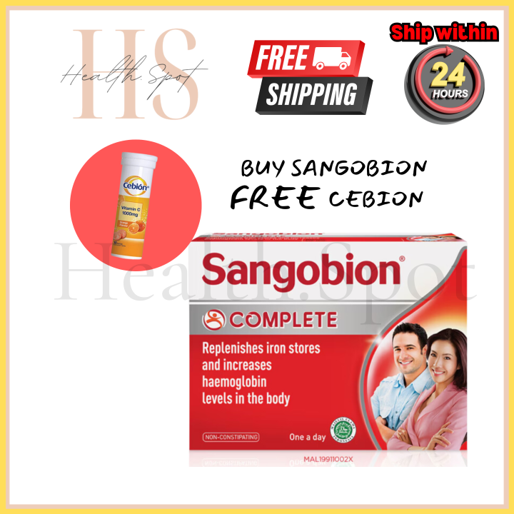 SANGOBION COMPLETE IRON SUPPLEMENT 28's- To help in iron deficiency ...