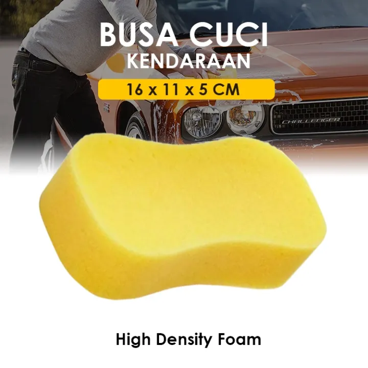 JULO Sponge Busa Cuci Mobil Motor Piring Kuning / Busa Foam Wash Tebal ...