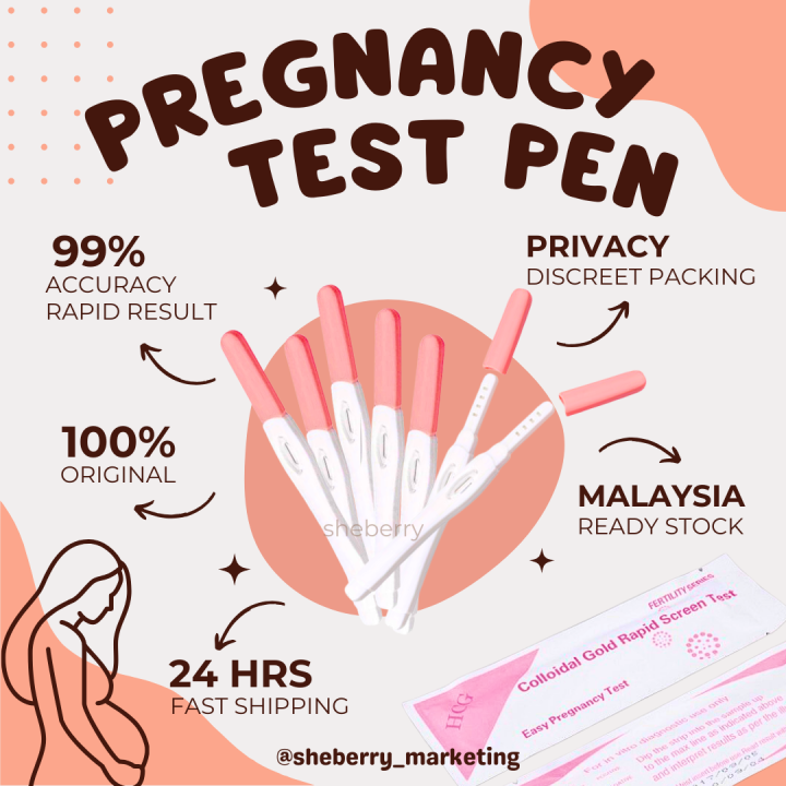 HCG Pregnancy Test Pen🧡99% Accuracy Rapid Early Home Urine Pregnancy ...