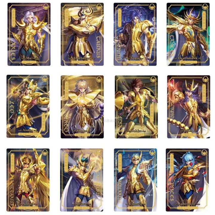 12ชิ้น/เซ็ต Original Saint Seiya 30Th ครบรอบจำกัด Shining Card ...
