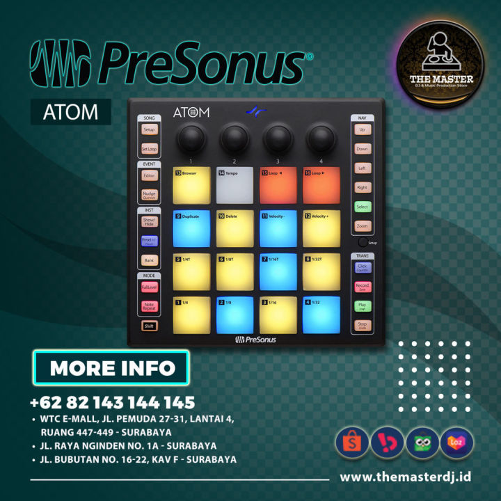 [Ready Stock] PreSonus ATOM USB Midi Pad Controller | Lazada Indonesia