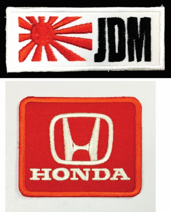 Honda JDM Cloth Patch - Racing Embroidered Cloth Patch Jacket Emblem ...