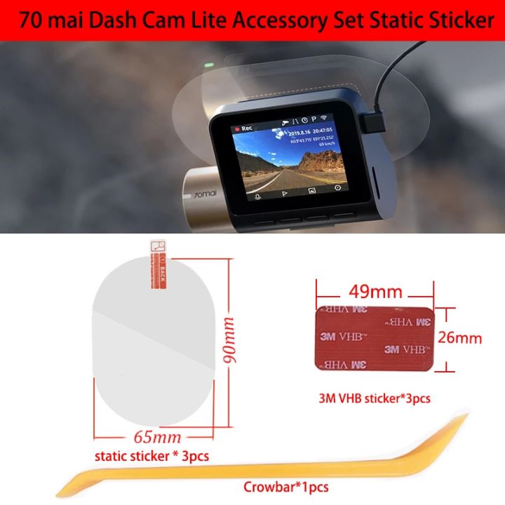 For 70mai Dash Cam Lite 3M Film and Static Stickers, Suitable for 70mai ...