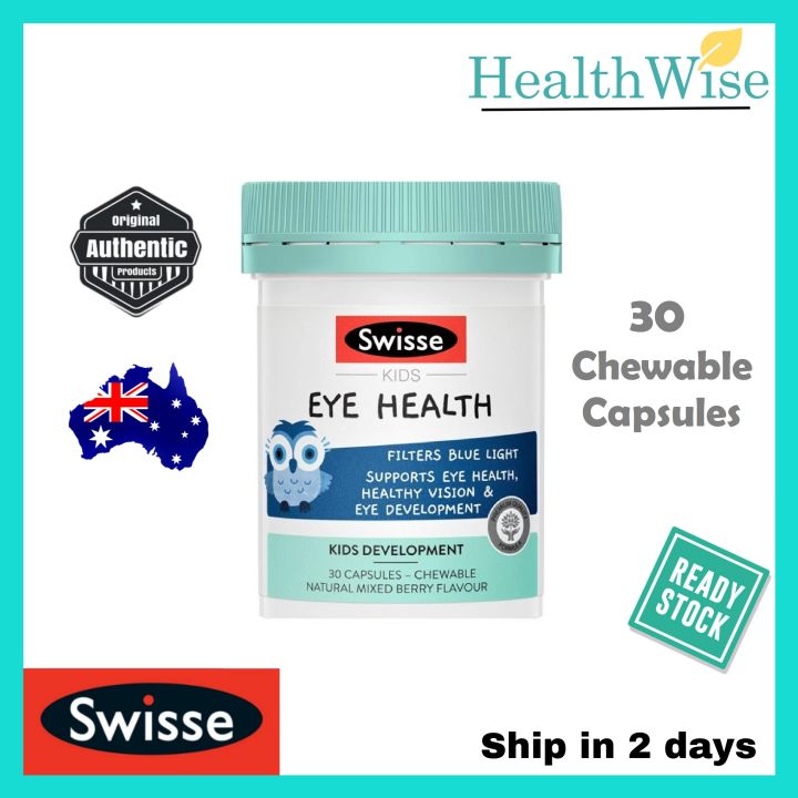 [AUSTRALIA] SWISSE Kids Eye Health 30 Chewable Capsules 2Years+ (Exp ...