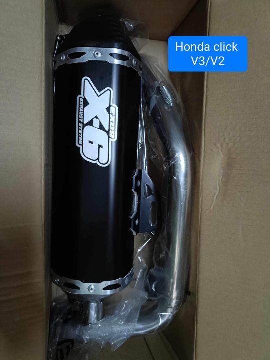 ️EXOS PIPE X6 STAINLES ELBOWHONDA CLICK GAME CHANGER/VERSION 2 125/150i ...