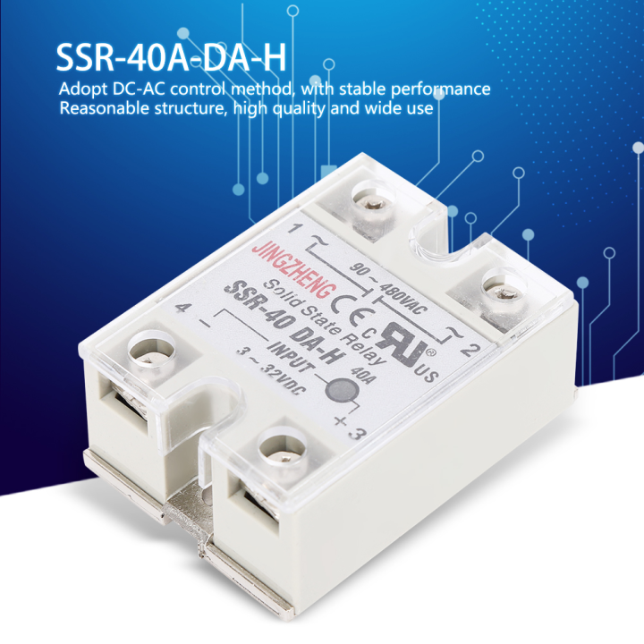 Solid State Relay DC AC SSR with Non Contact Switch High Quality SSR-40A DA H 90-480VAC | Lazada PH