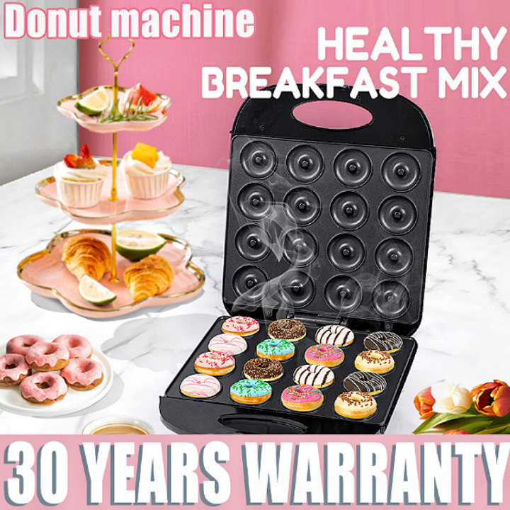 6/12/16 Holes Mini Donut Maker Mini Donut Machine Sandwich Maker Waffle ...