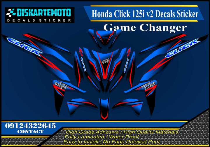 Honda Click 125i v2 Sticker | Lazada PH
