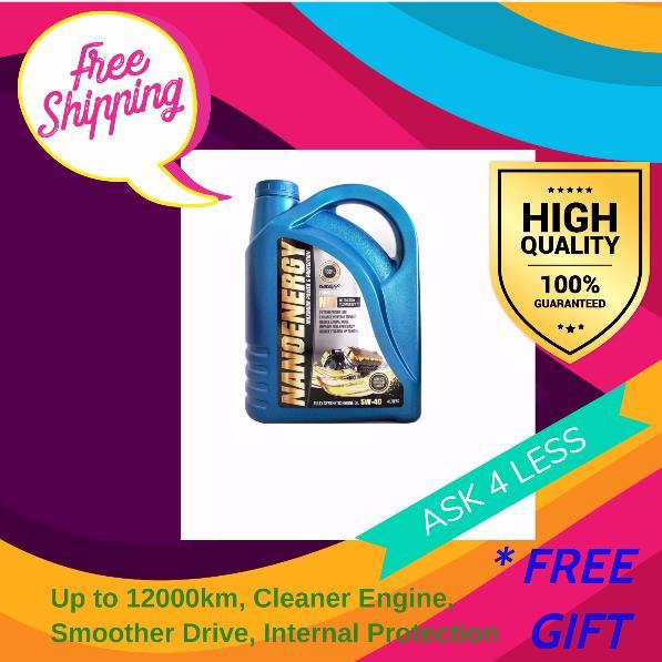 NanoEnergy Fully Synthetic Oil 5W-40 (4 Liters) Engine Oil/ Minyak ...