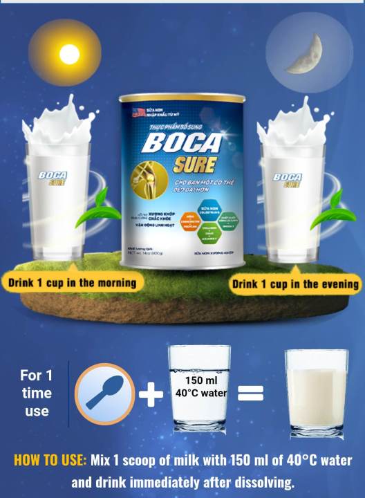 Boca Sure Colostrum Milk || Relieves Joint Pain and Support Bone and ...