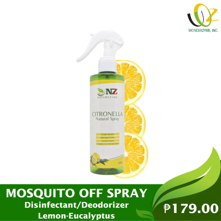NATUREZYME Natural Spray Citronella with Lemon Eucalyptus Scent (250ml ...