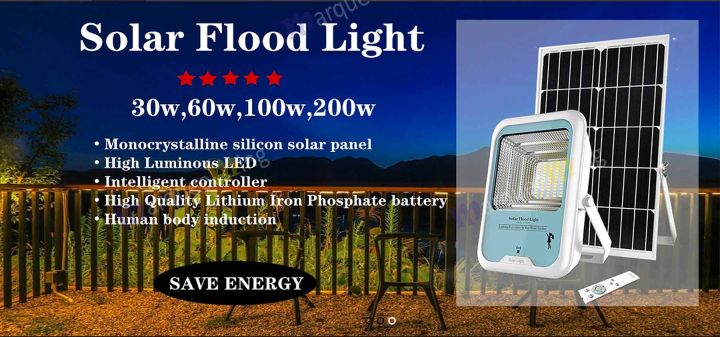Solar Flood Light 100W Road Light with Human Radar Sensor Waterproof ...