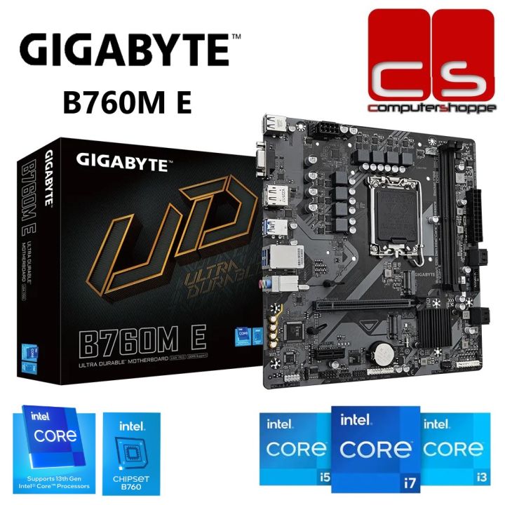 Gigabyte B760M E DDR5 M-ATX Motherboard + Intel 14th Gen Processor ...
