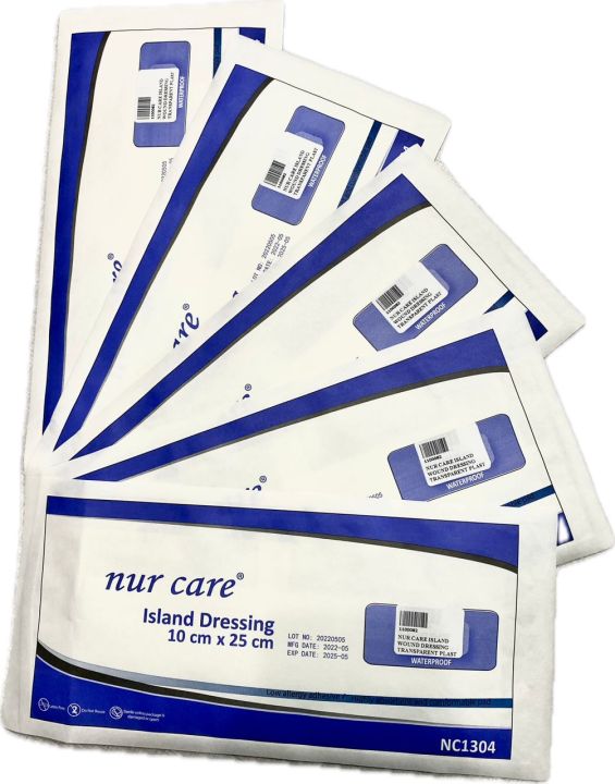 NUR CARE ISLAND WOUND DRESSING PLASTER (10cm x 25cm) (5 pieces) | Lazada
