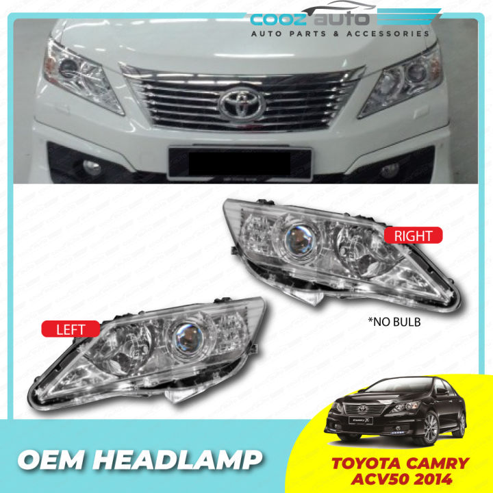 Toyota Camry ACV50 2014 Front HeadLamp Head Lamp Light (No Bulb) | Lazada