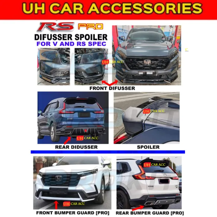 HONDA CRV 2024 RS DIFFUSER LIP BODYKIT SPOILER WITH PAINT | Lazada