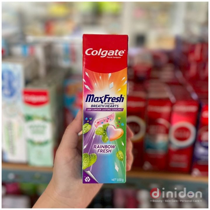 Colgate MaxFresh with Mini Breath Hearts 10x Longer Lasting Cooling ...
