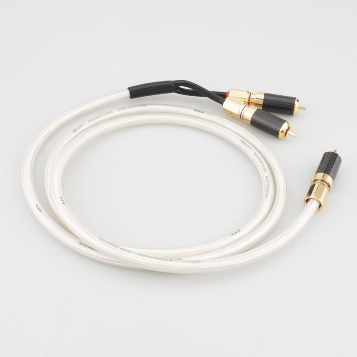 New QED RCA Y-Adapter 1 RCA Male to 2 RCA Male Short Y Splitter Digital ...