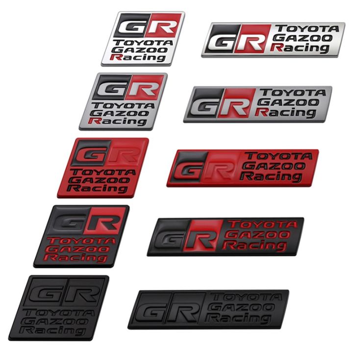 Metal GR fender emblem badge GR SPORT Gazoo Racing fender car body/tail ...