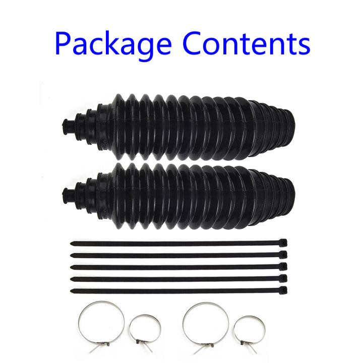 Universal Silicone Rack Pinion Steering Gaiter Pinion Boots+Cable Ties ...
