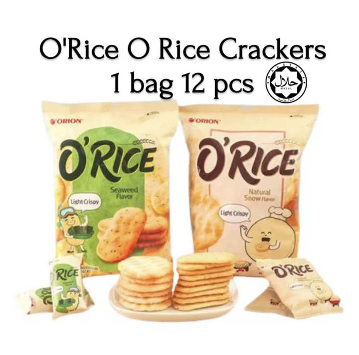 O’Rice Natural Snow/Seaweed 12’S | Lazada