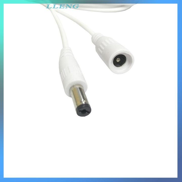 LLENG DC Power Extension Cable 12V White Cable Connector 1M 2M 3M ...