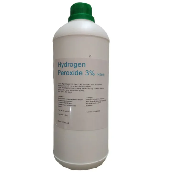 Hydrogen peroxide H202 3 % Kemasan 1 liter | Lazada Indonesia
