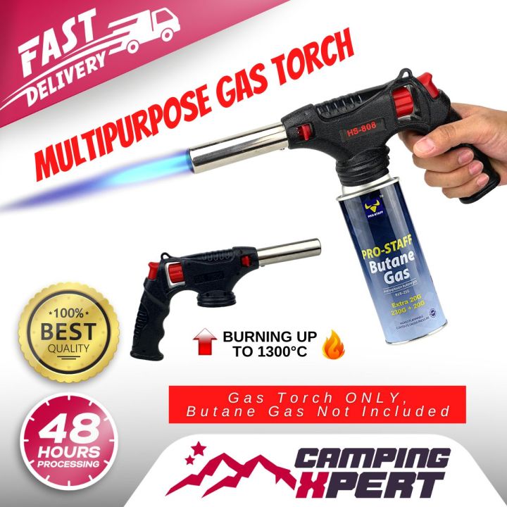 HS-808 Multipurpose Gas Torch Camping Butane Burner Welding Fire Maker ...