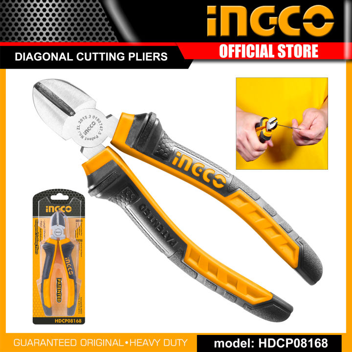 Ingco Diagonal Cutting Pliers with Comfortable Grip 6-Inch HDCP08168 ...