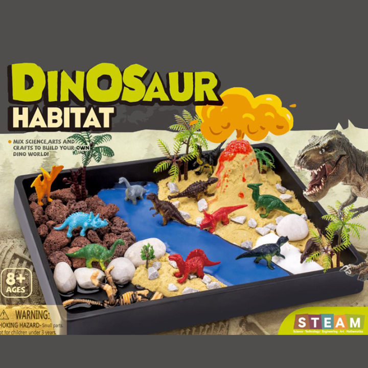 Dinosaur Habitat DIY Nature Craft Kit Dinosaur World Volcano Eruption ...