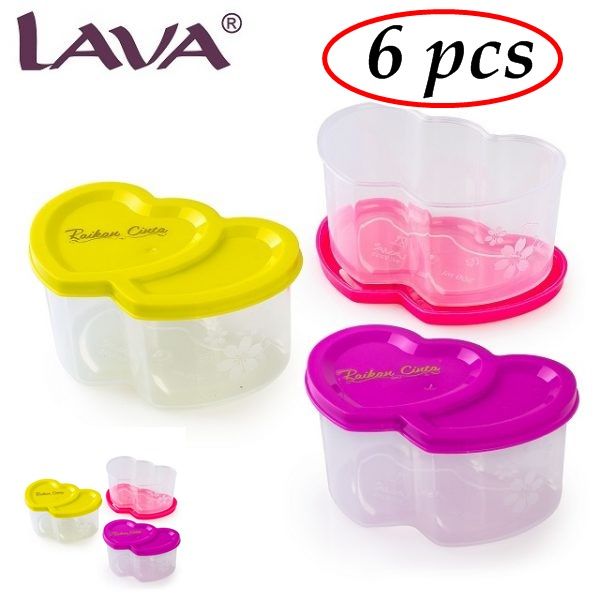 LAVA Plastic Food Storage Double Love Container 300ml | Lazada
