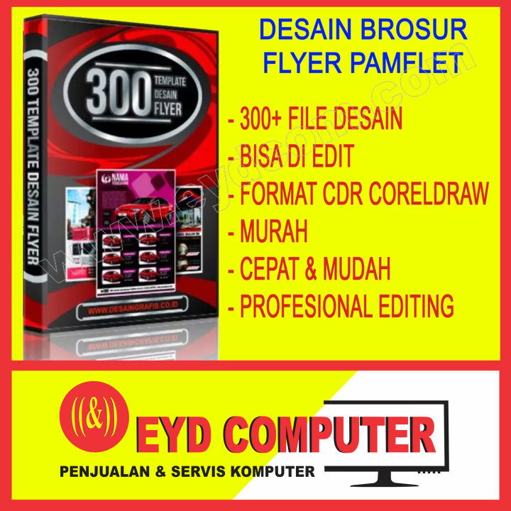 DESAIN BROSUR FLYER PAMFLET TEMPLETE CDR CORELDRAW | Lazada Indonesia