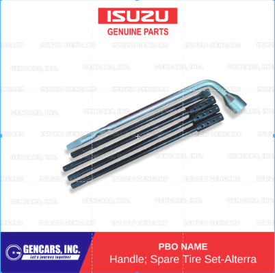 Isuzu Spare Tire Handle Set for Alterra/ Dmax LS '05- '12 (Genuine ...