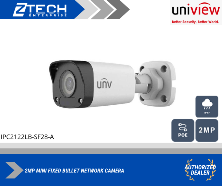 2MP Mini Fixed Bullet Network Camera| Uniview | IPC2122LB-SF28(40)-A | Lazada PH