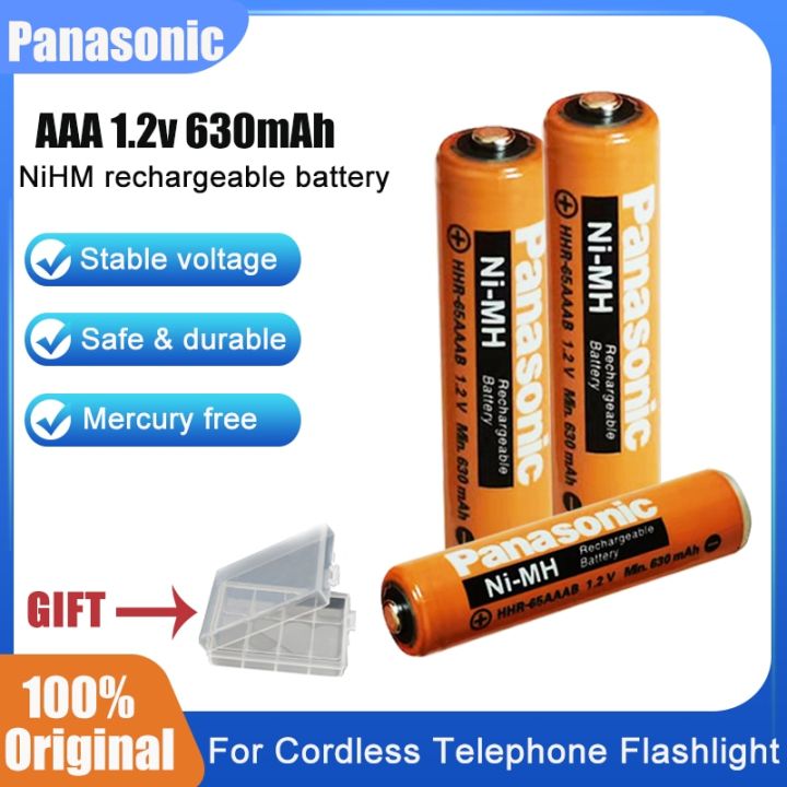 Original Panasonic Aaa 1 2v 630mah Ni Mh Rechargeable Batteries