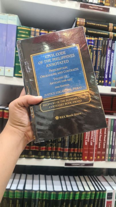 Civil Code Annotated: Obligations and Contracts Volume 4 - Paras (2021 ...