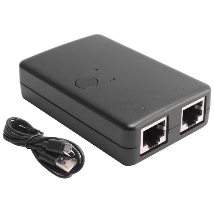 (TSMH) Mini 2 Port Rj45 Lan Hub Network Switch Box Computer Ethernet ...