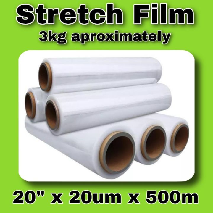 Stretch Film 20 20 microns x 500 m (3kg approx) | Lazada PH