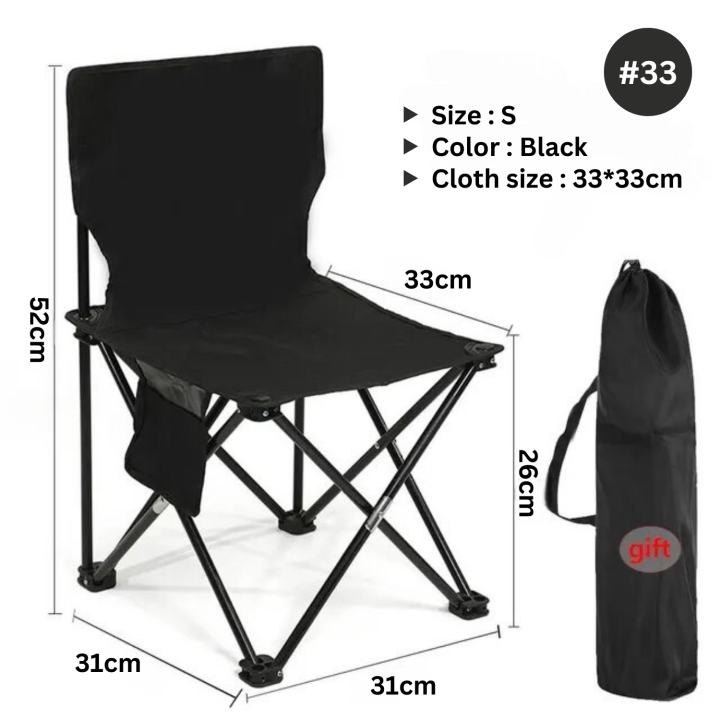 Heavy Duty Outdoor Foldable Camping Chair Strong Load-bearing Picnic ...