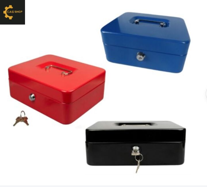 CAG Shop Key Lock Stainless Steel Metal Cash Coin Register Insert Tray ...