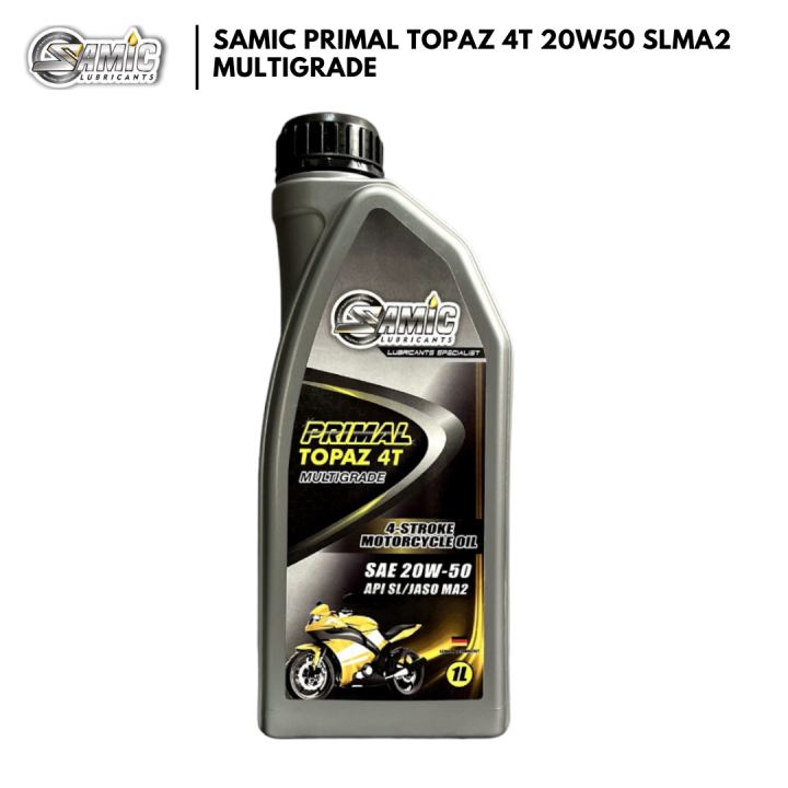 Samic Primal Topaz 4T 20W50 SLMA2 1 Liter - Multigrade | Lazada PH