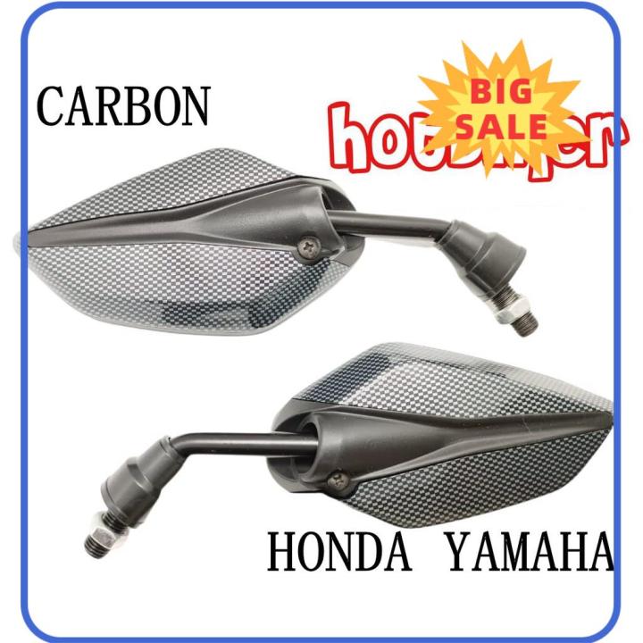 ⭐ [100% ORIGINAL] ⭐ Side Mirror HONDA YAMAHA Carbon Y15 LC135 RS150 EX5 ...