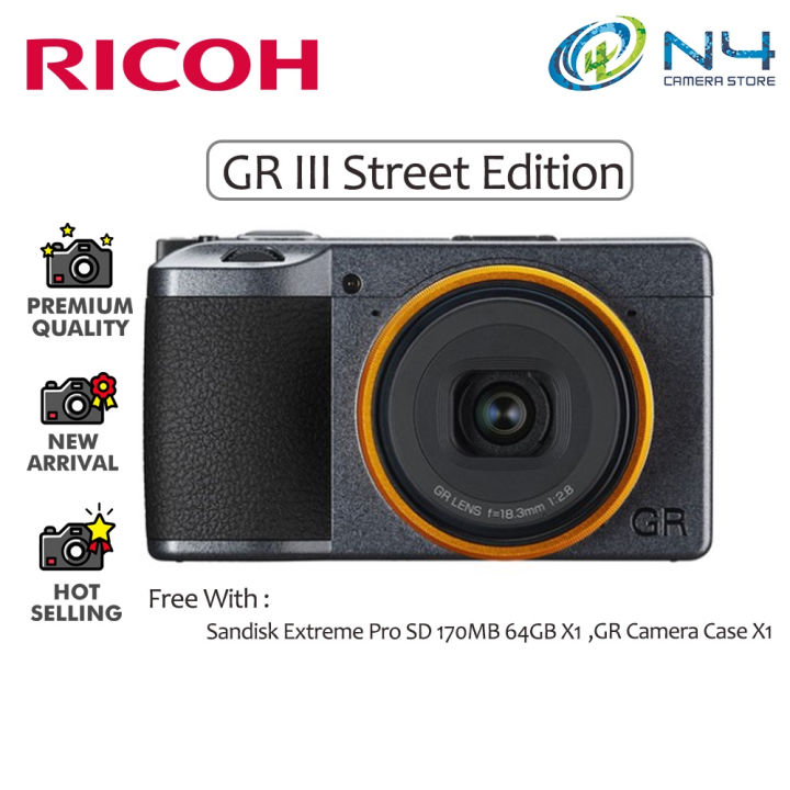 RICOH GR III x Urban Edition - Special Limited Kit Free With Sandisk Ext Pro 64GB & Camera Case ...