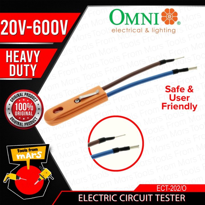 OMNI Electric Circuit Tester 20V-600V ECT-202/O TFM | Lazada PH