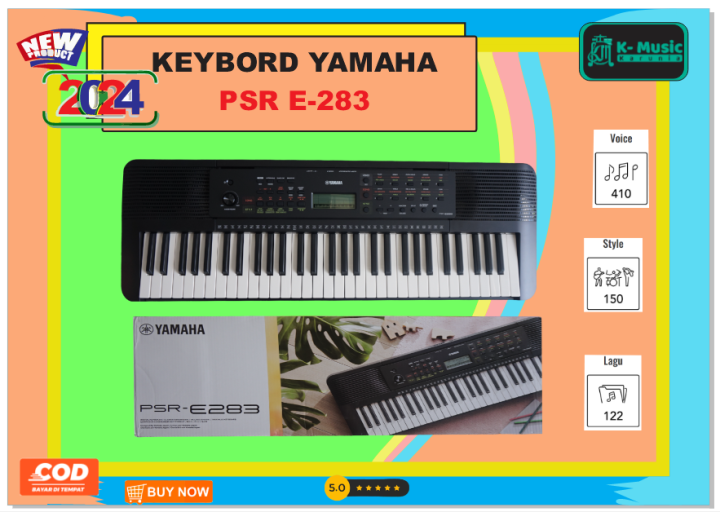 Yamaha Keyboard E-282 E283 Alat Musik Piano Smart Chord full voice efek | Lazada Indonesia